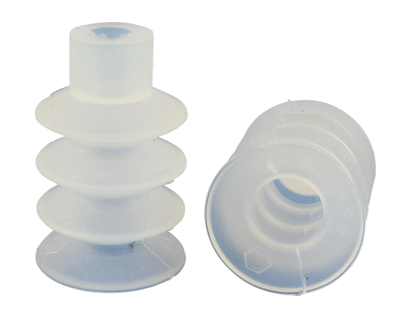 VacMotion USA product: 011829S - 18mm 3.5 bellows Silicone suction cup