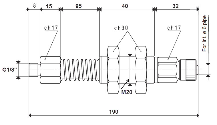 VacMotion USA product: 02 08 95M - G1/8 male level compensator with ...