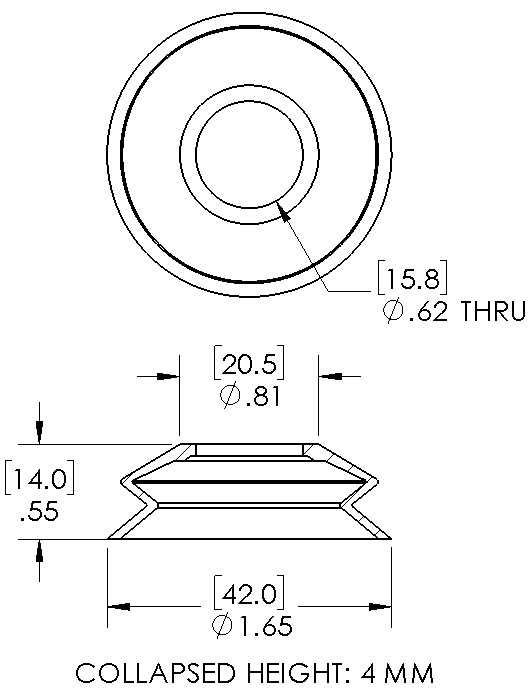 VacMotion USA product: 15B.042.001.02 - 42mm single bellows FDA ...