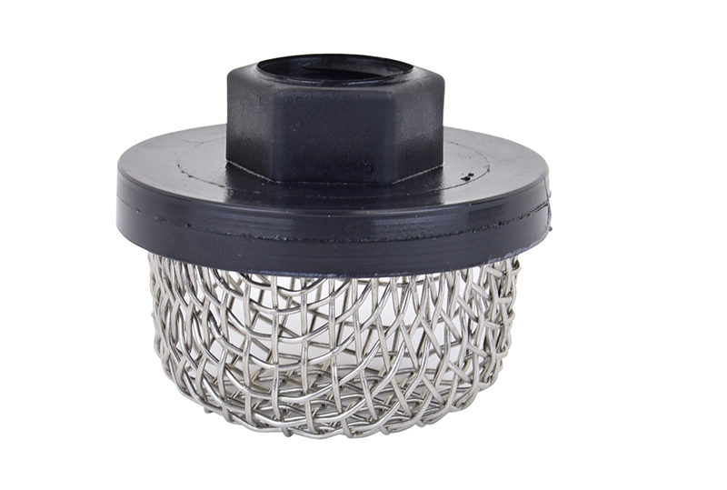 VacMotion USA product: 20456 - 1/2 FNPT Nylon suction line strainer, 4 mesh