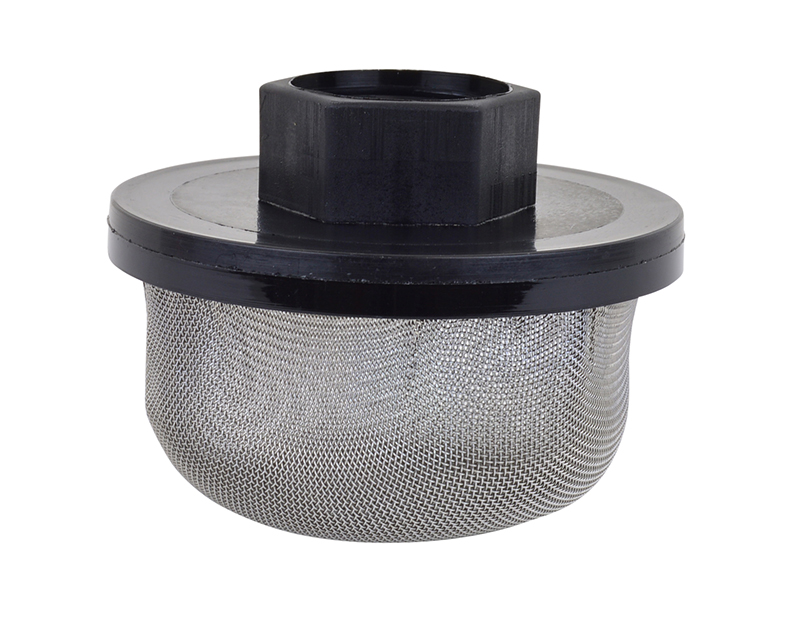 VacMotion USA product: 20490 - 1 FNPT Nylon suction line strainer, 30 mesh
