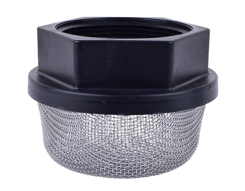 VacMotion USA product: 20560 - 3 FNPT Nylon suction line strainer, 10 mesh