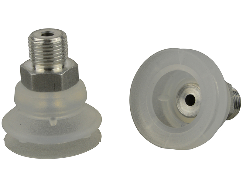 VacMotion USA product: PB25-SIT-G18M - 25mm short bellows suction cup ...