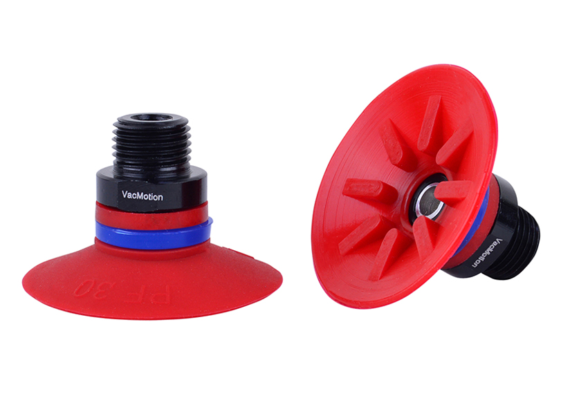 VacMotion USA product: PF30-SIR-18MS - 32mm flat silicone suction cup ...