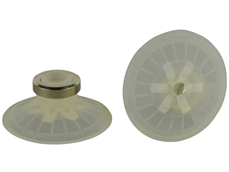 VacMotion USA product: V-ZP32CS - 35mm flat Silicone suction cup with ...